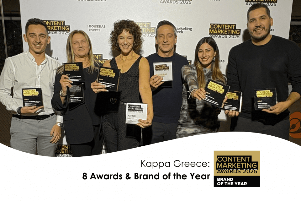 Kappa Greece Wins Gold & Platinum in Content Marketing Awards 2025